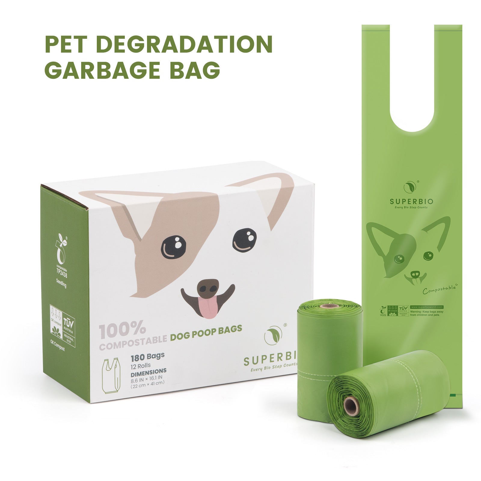 Compostable Pet Waste Bags | Convenient and Leak-proof